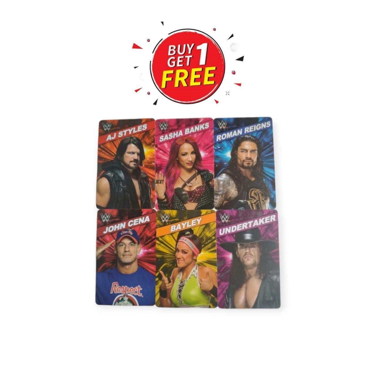 6x Collectable WWE Superstar Rumble Cards Bundle ... - Depop