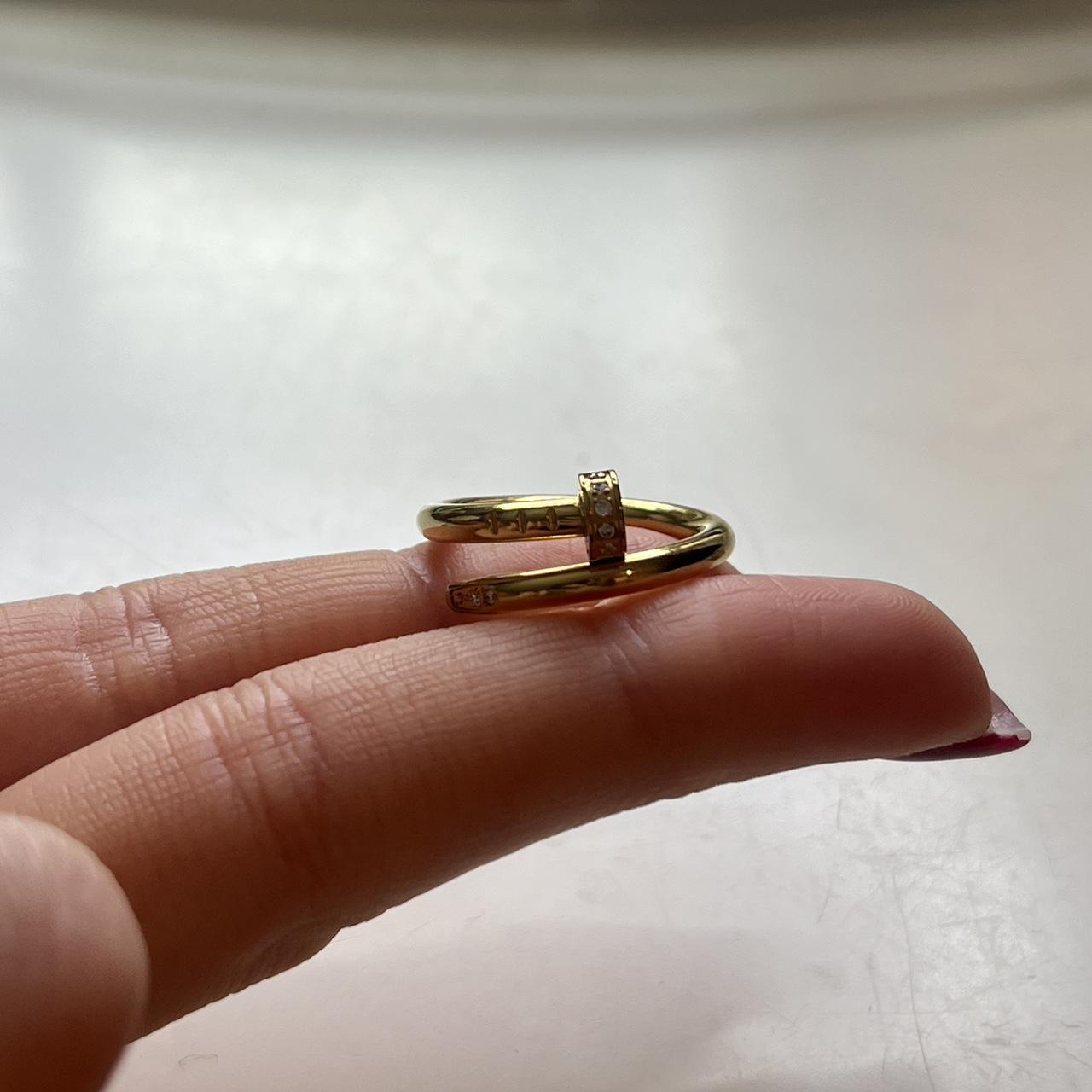 Cartier nail ring size 7 dupe - Depop