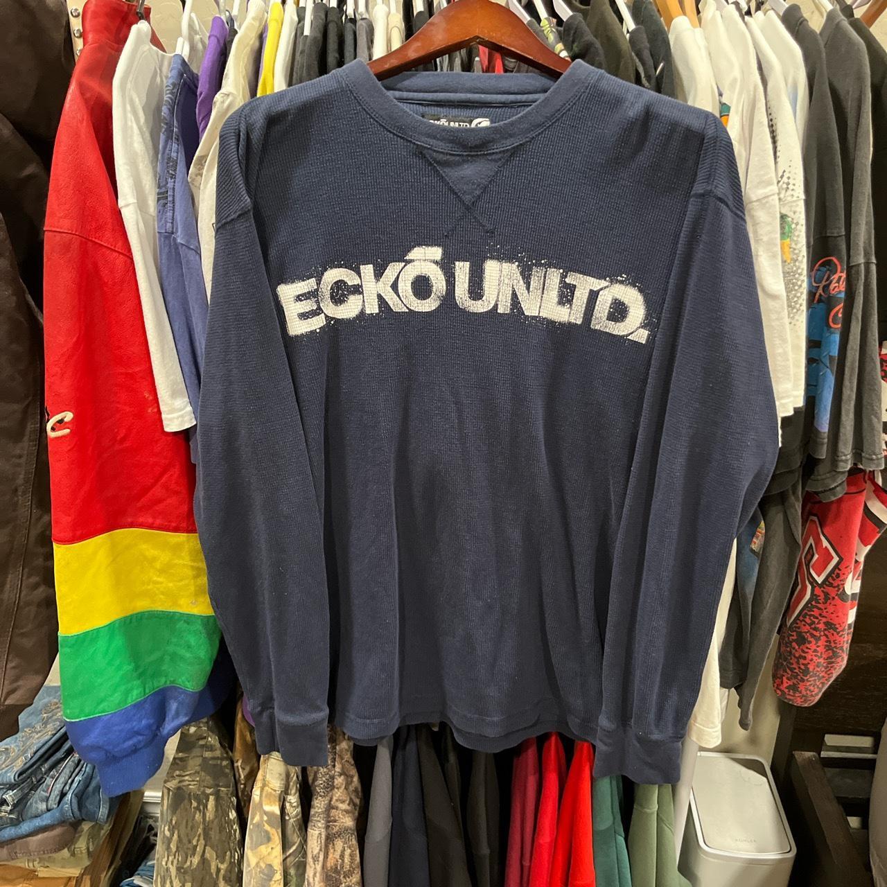 Vintage Y2K ECKO UNLTD. affliction style thermal... - Depop