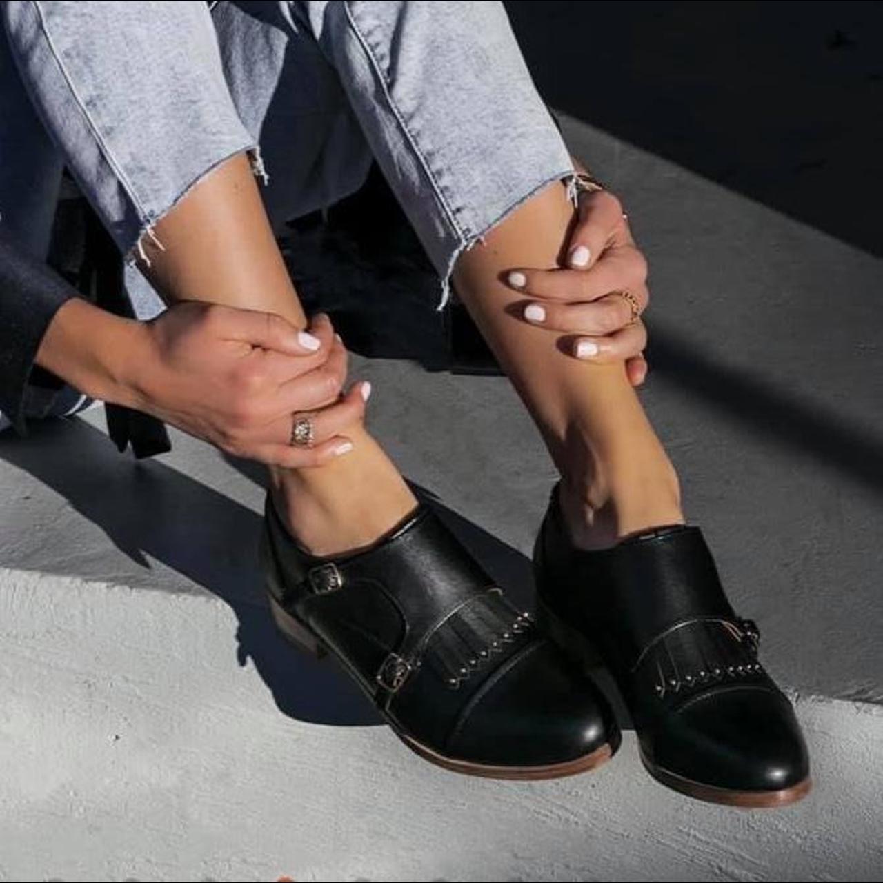 Bared ‘Rooster’ black leather Basically new, worn... - Depop