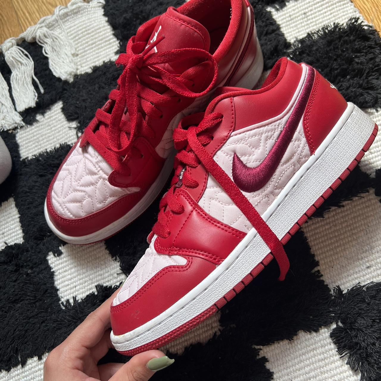 Jordan low 1s SE red quilt #jordan #sneakers... - Depop