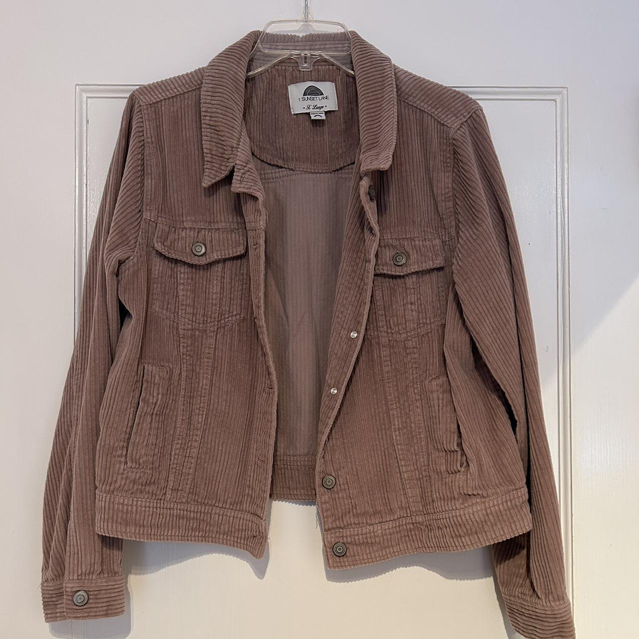 Corduroy blush pink jacket 💕 Size XL (juniors... - Depop