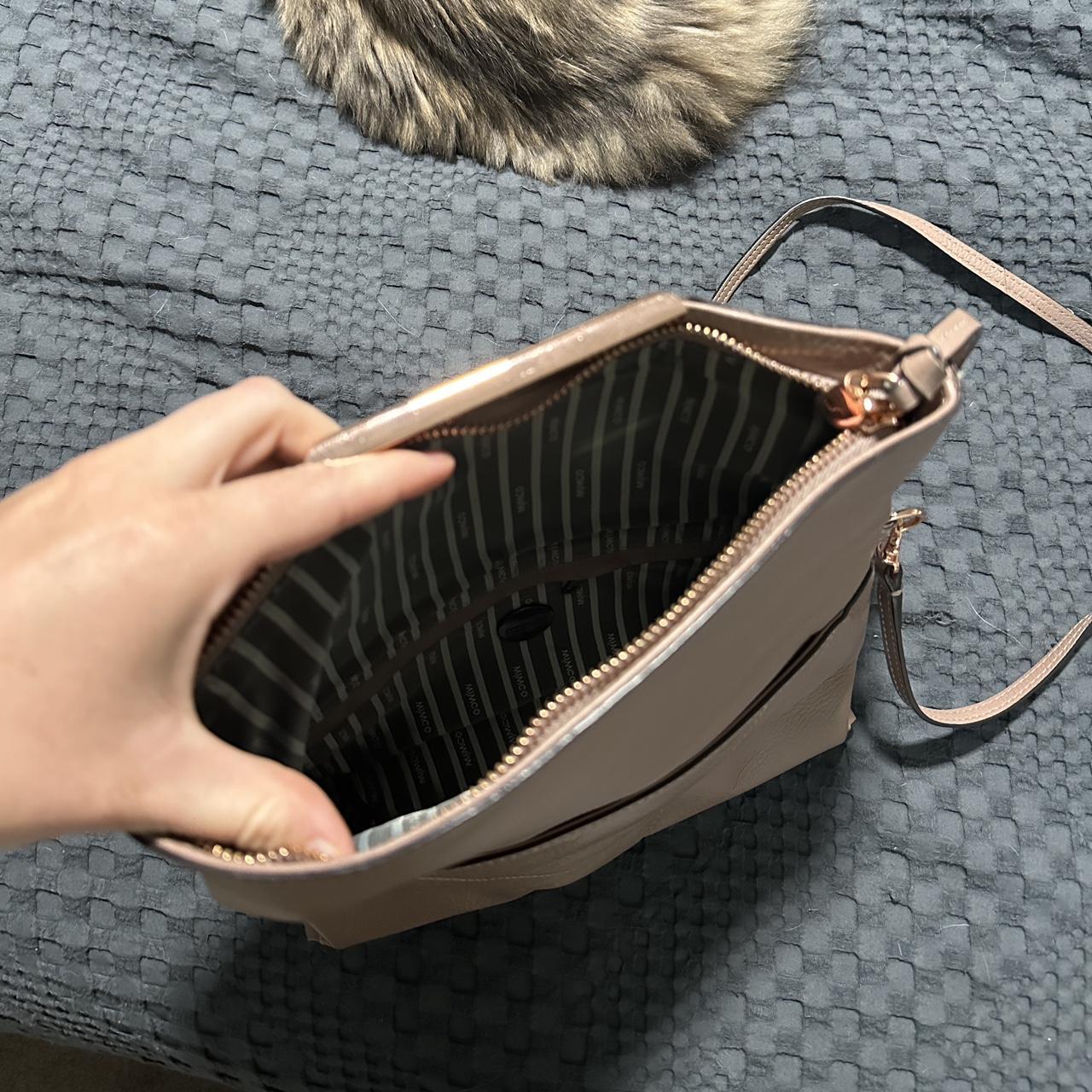 Gorgeous Real Mimco bag with rose gold features! Bag... - Depop