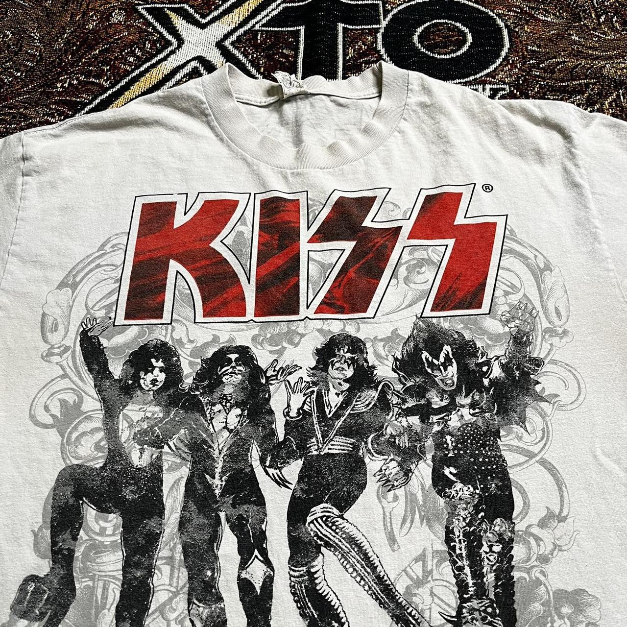 Y2K KISS TEE🎸 Size-L👕 Condition-9/10 *item is in... - Depop