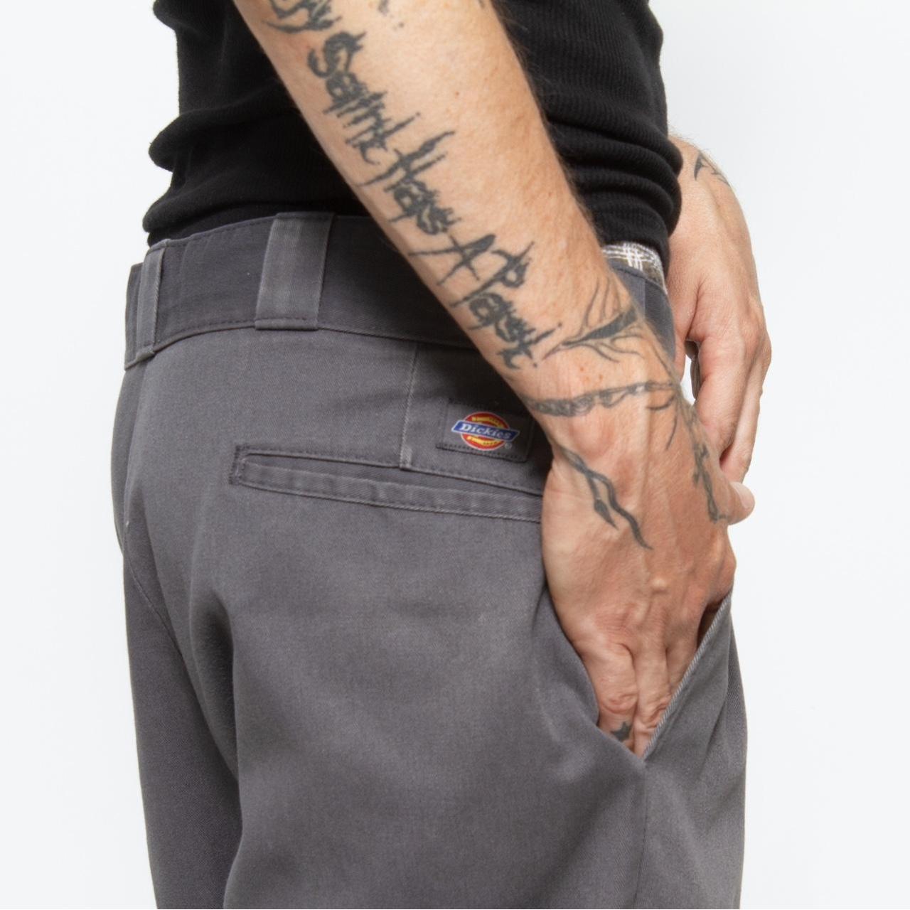 Mechanic work pants by Dickies. Gray canvas with... - Depop