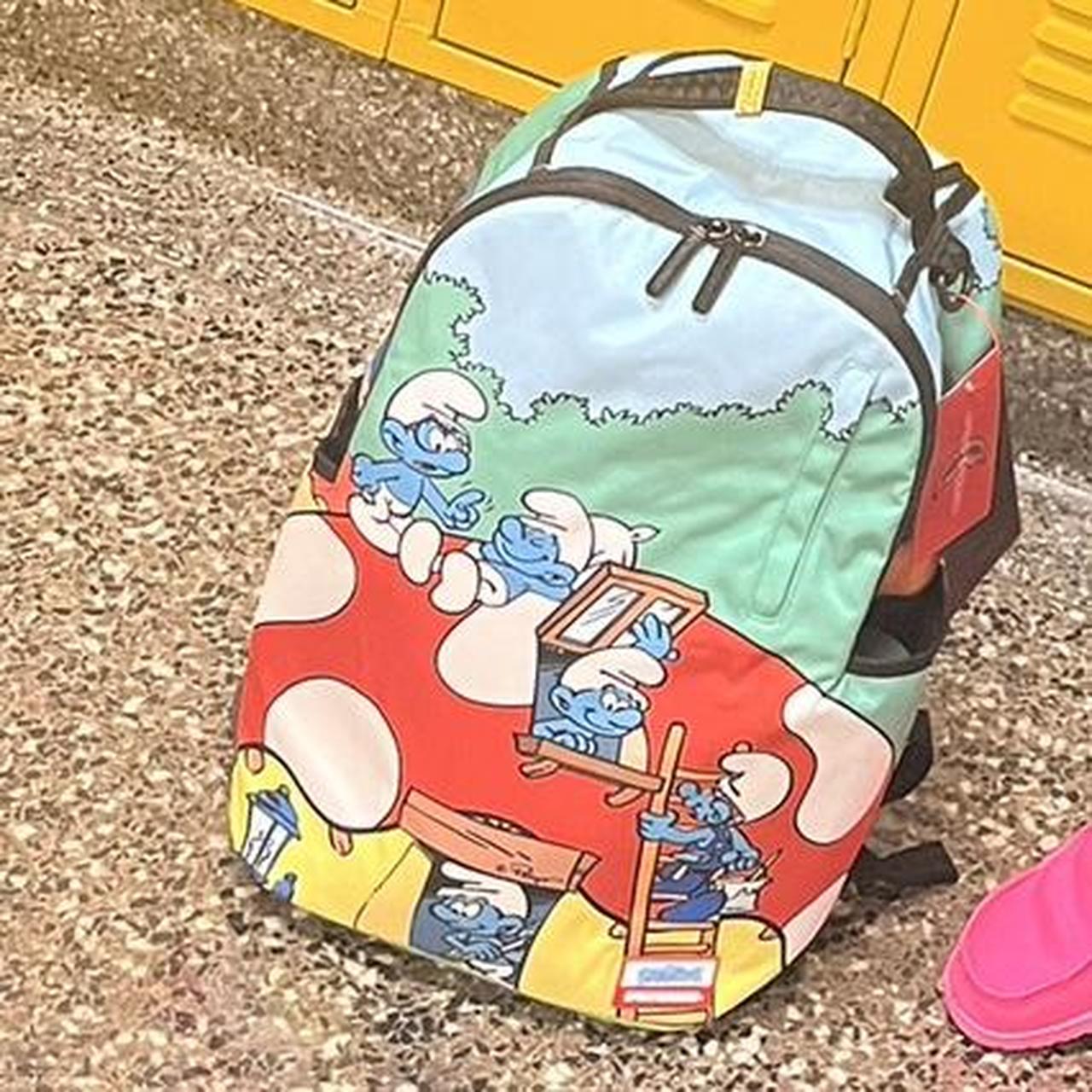 Cute sprayground Smurf backpack #kidcore paid $65,... | Depop