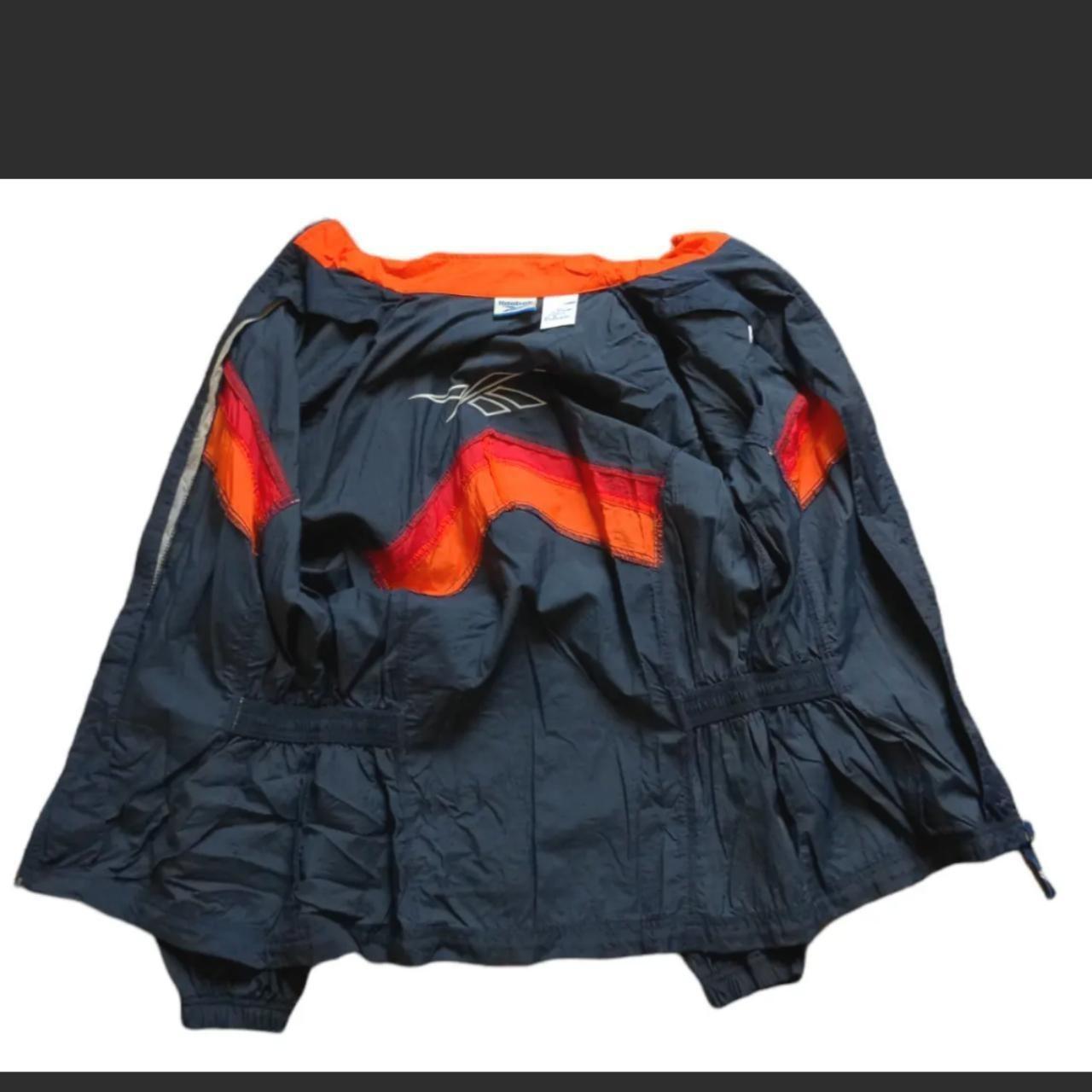 Vintage Reebok Full Zip Shell Jacket Track Top -... - Depop