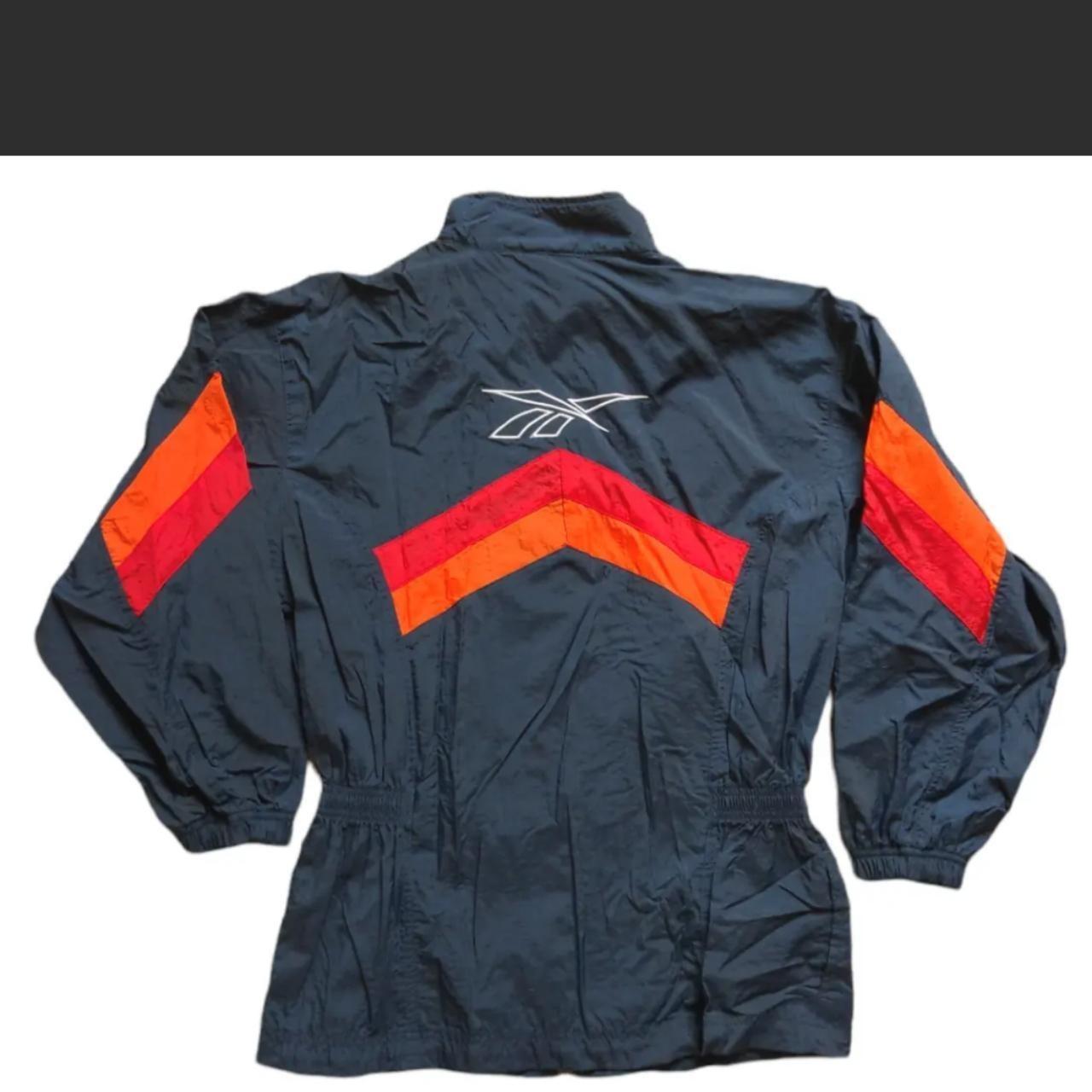 Vintage Reebok Full Zip Shell Jacket Track Top -... - Depop