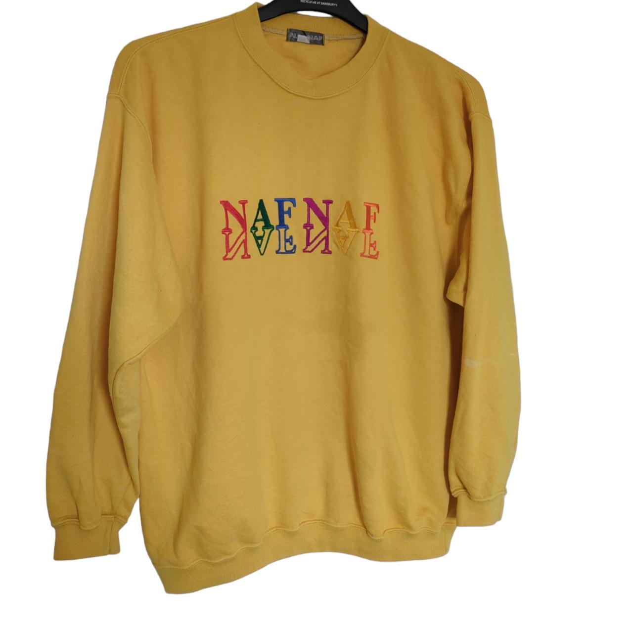 Naf Naf Vintage 90's Crew Neck Sweater Jumper - T1 -... - Depop