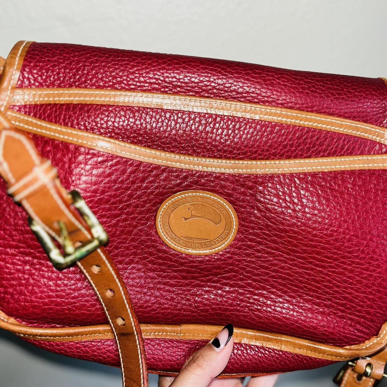 Dooney & Bourke Women's Red and Tan Bag | Depop