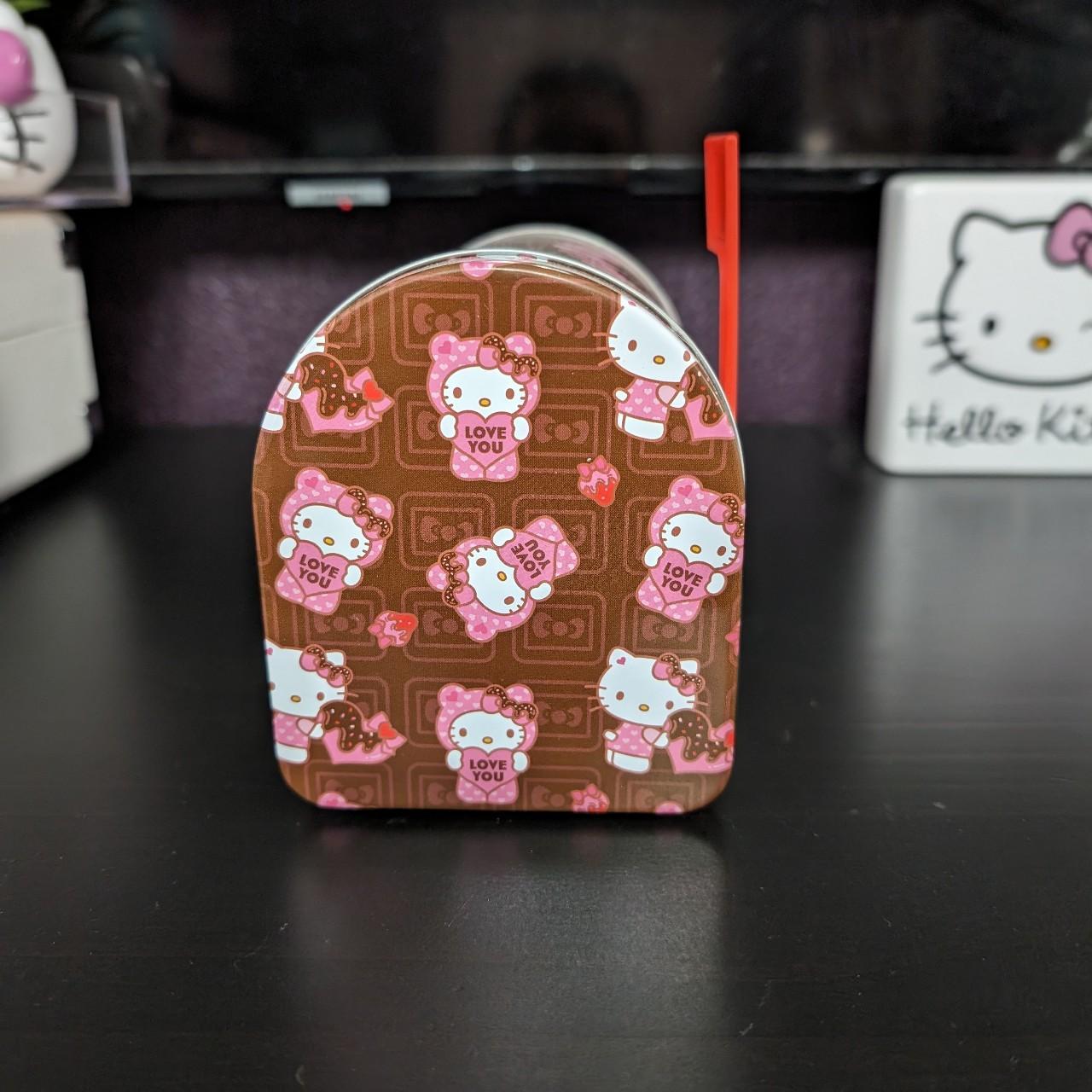 Hello kitty tin mailbox and heart for storage or... - Depop