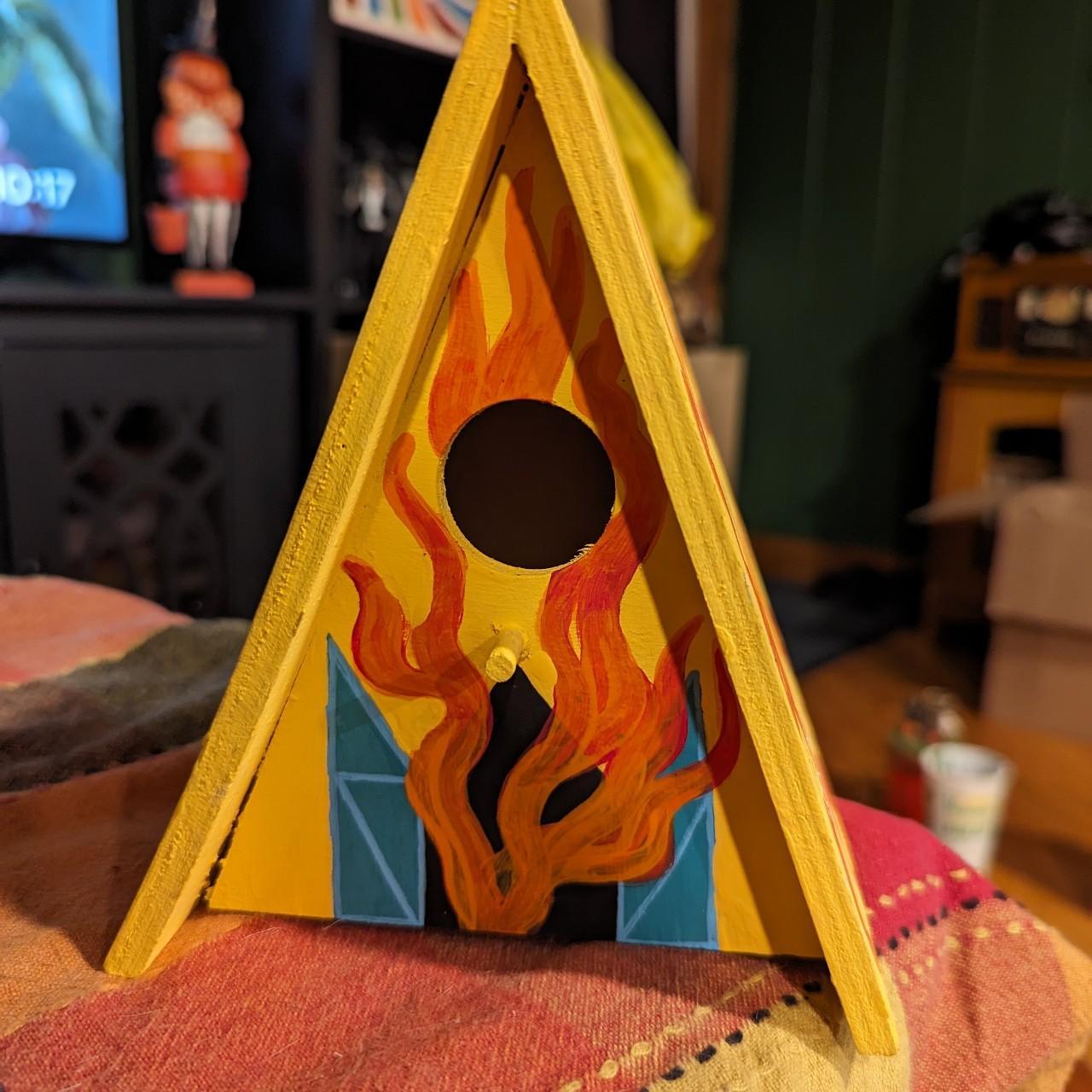 Wooden Midsommar Bird House With Acrylic... | Depop