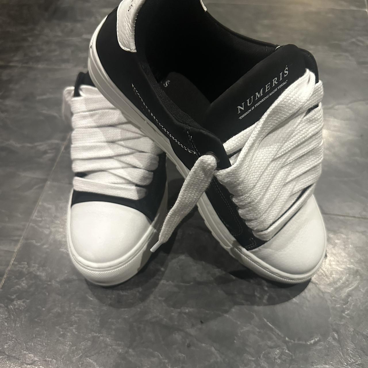 Black and white Numeris trainers brand new condition - Depop