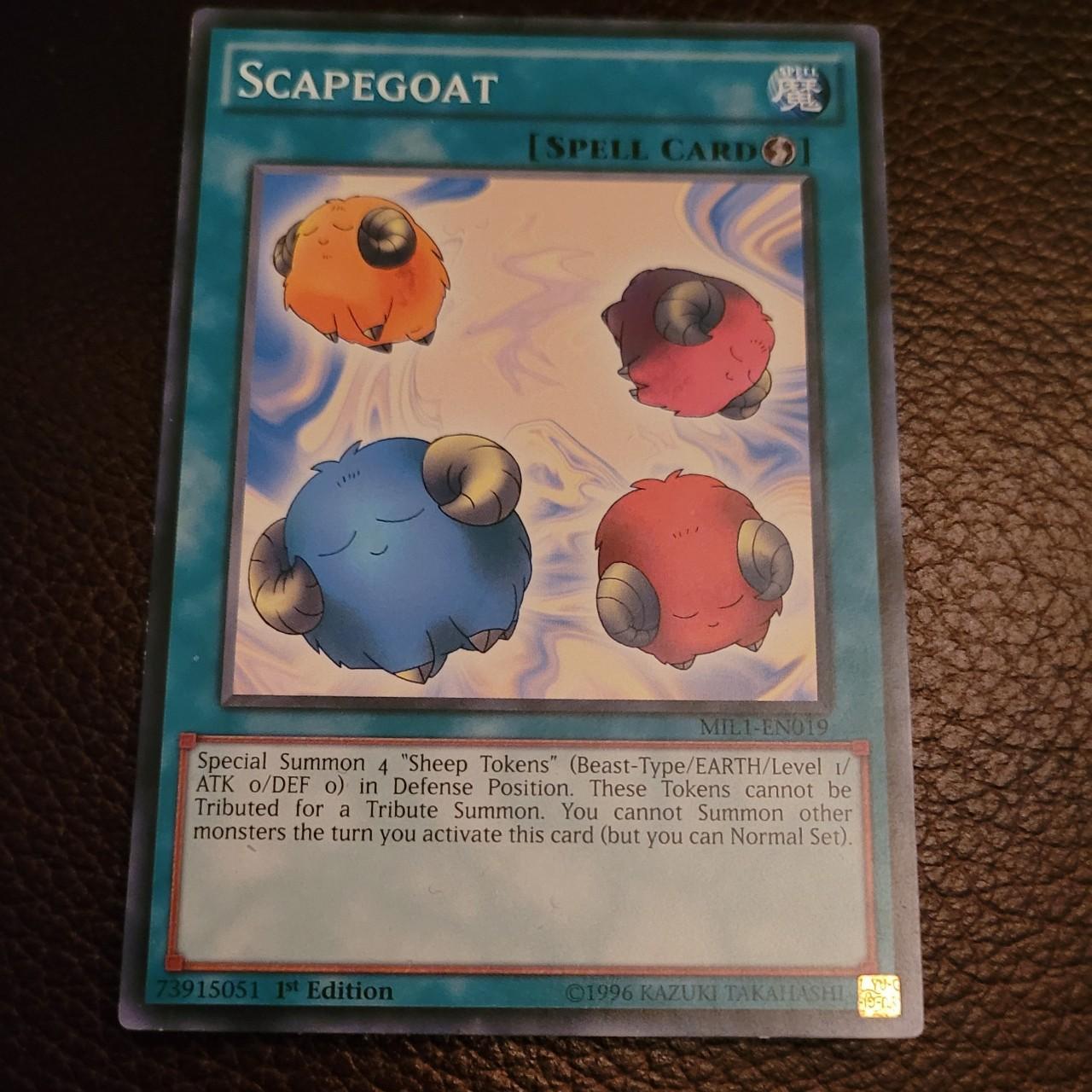 Yugioh Card. Scapegoat. First edition.... - Depop
