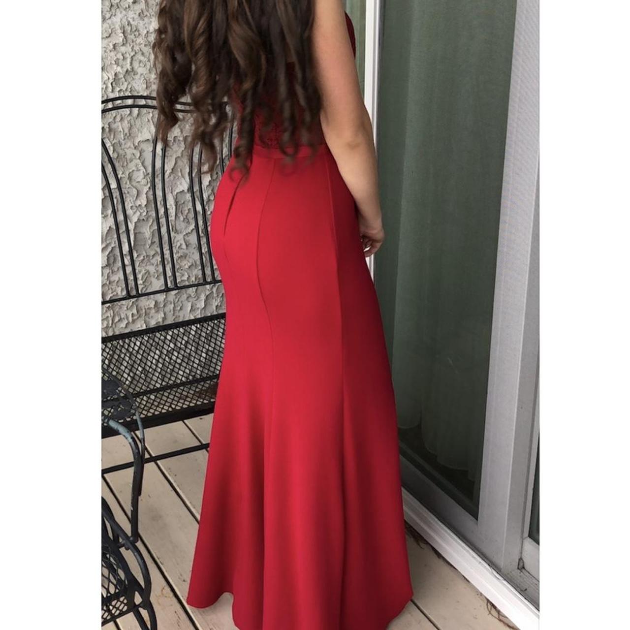 Great deep red dress for weddings or special... | Depop