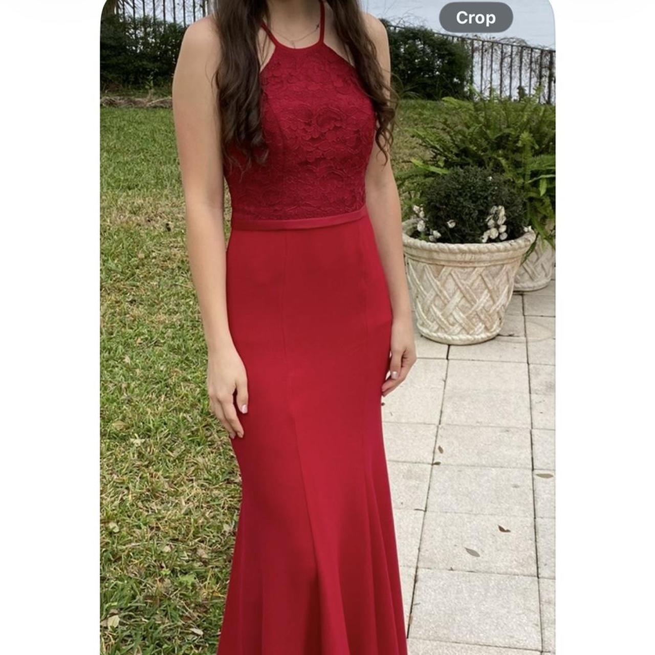 Great deep red dress for weddings or special... | Depop