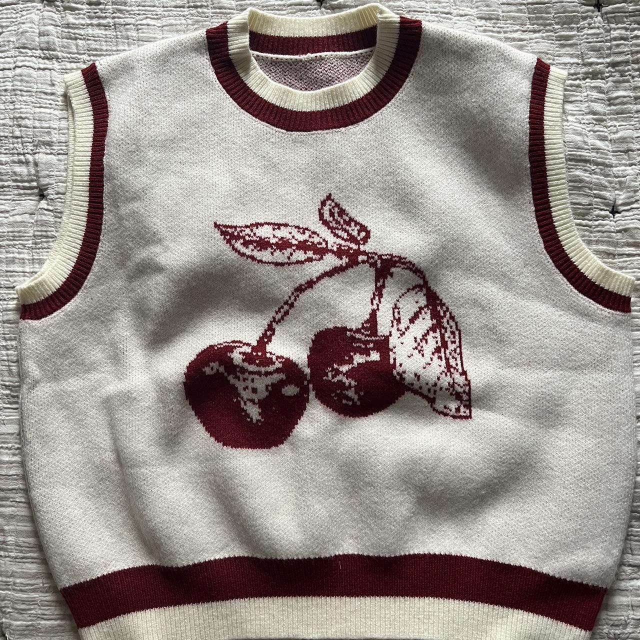Cider cherry vest 🍒 New with tags - Depop