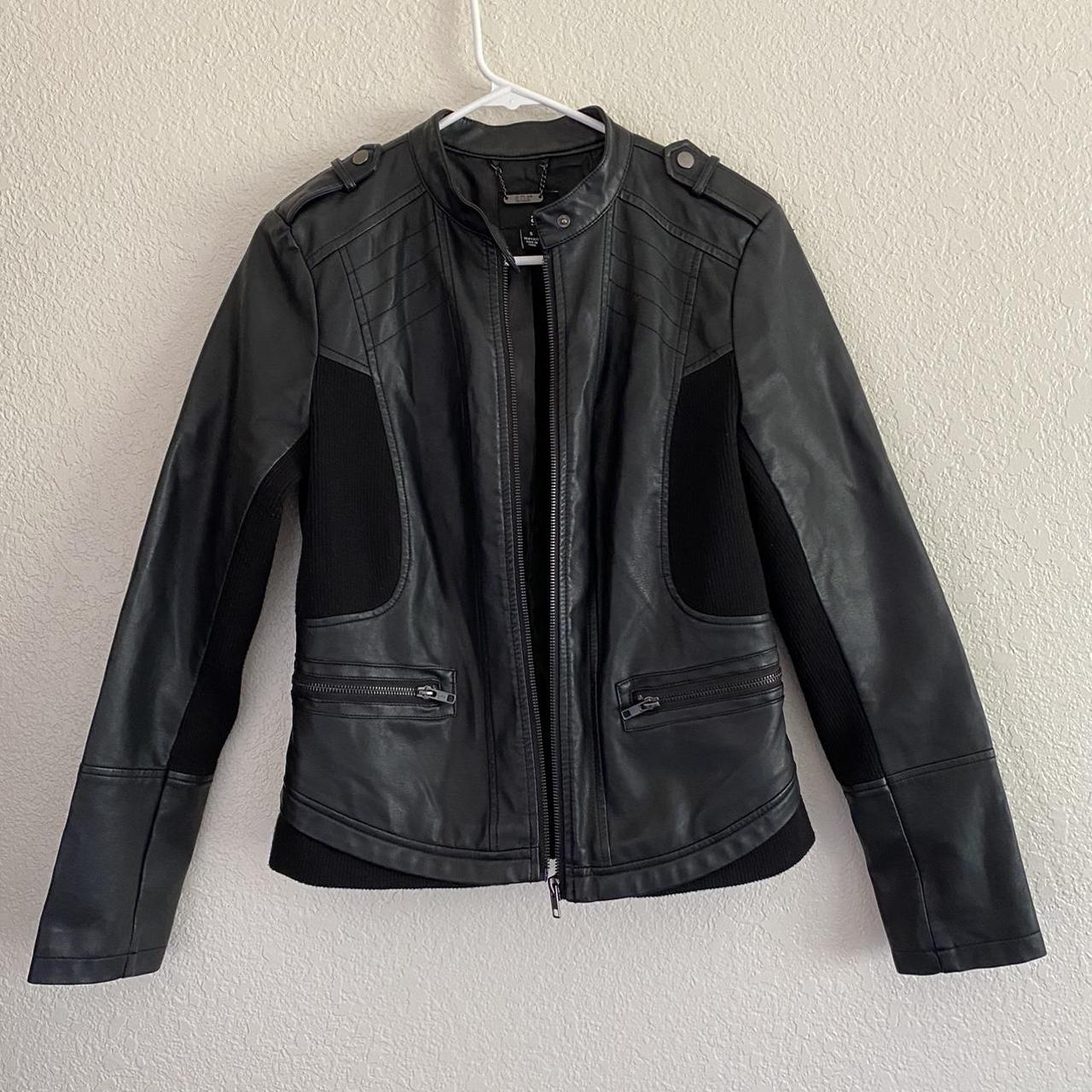 leather jacket (ana a new approach) size small in... - Depop