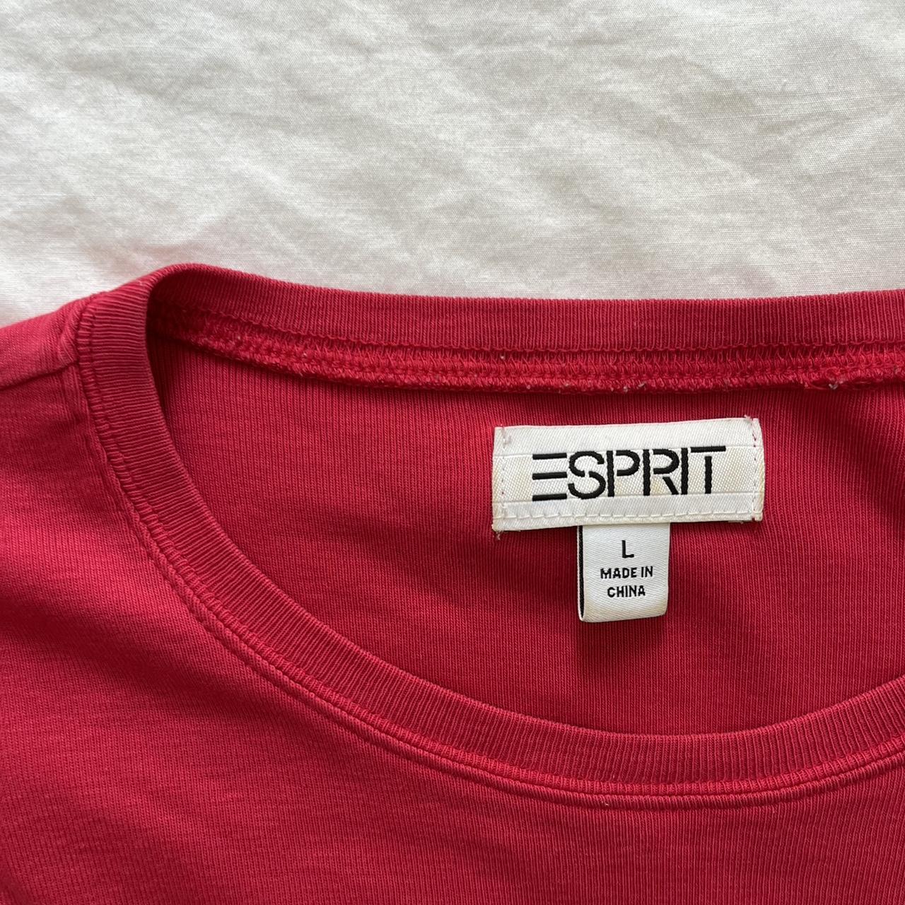 vintage hot pink ESPRIT baby tee ️‍🔥 the cutest... - Depop