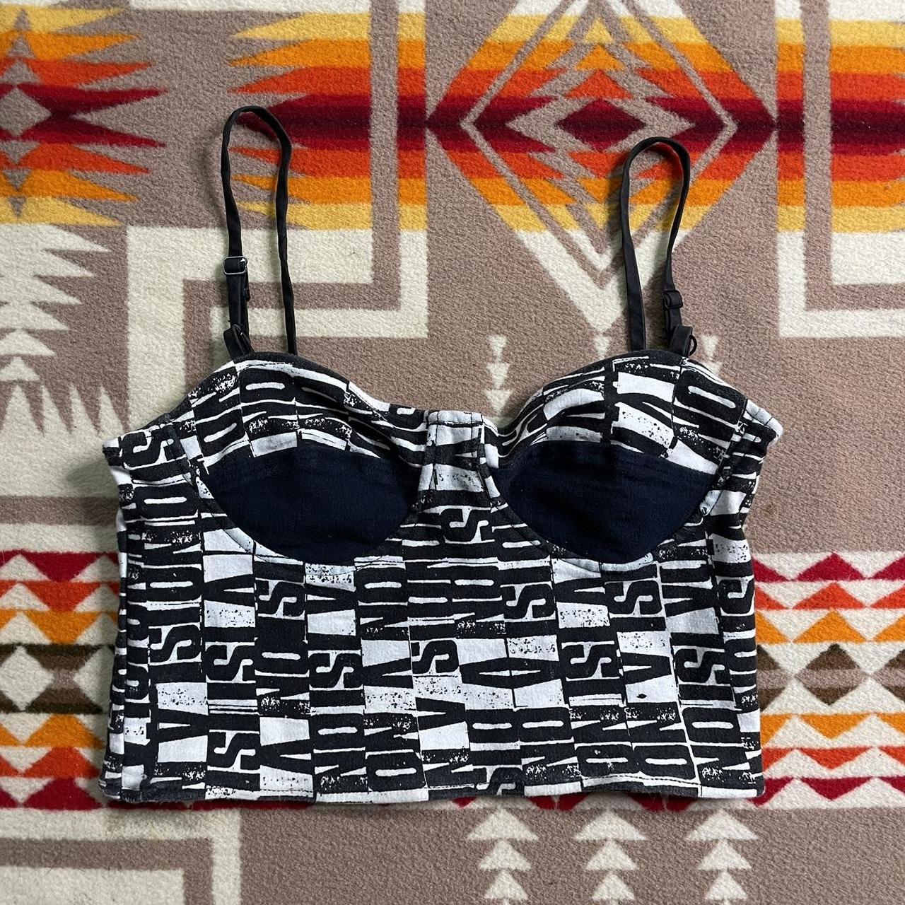 Vintage 90s Vision Streetwear AOP Top Rare Stained a... - Depop