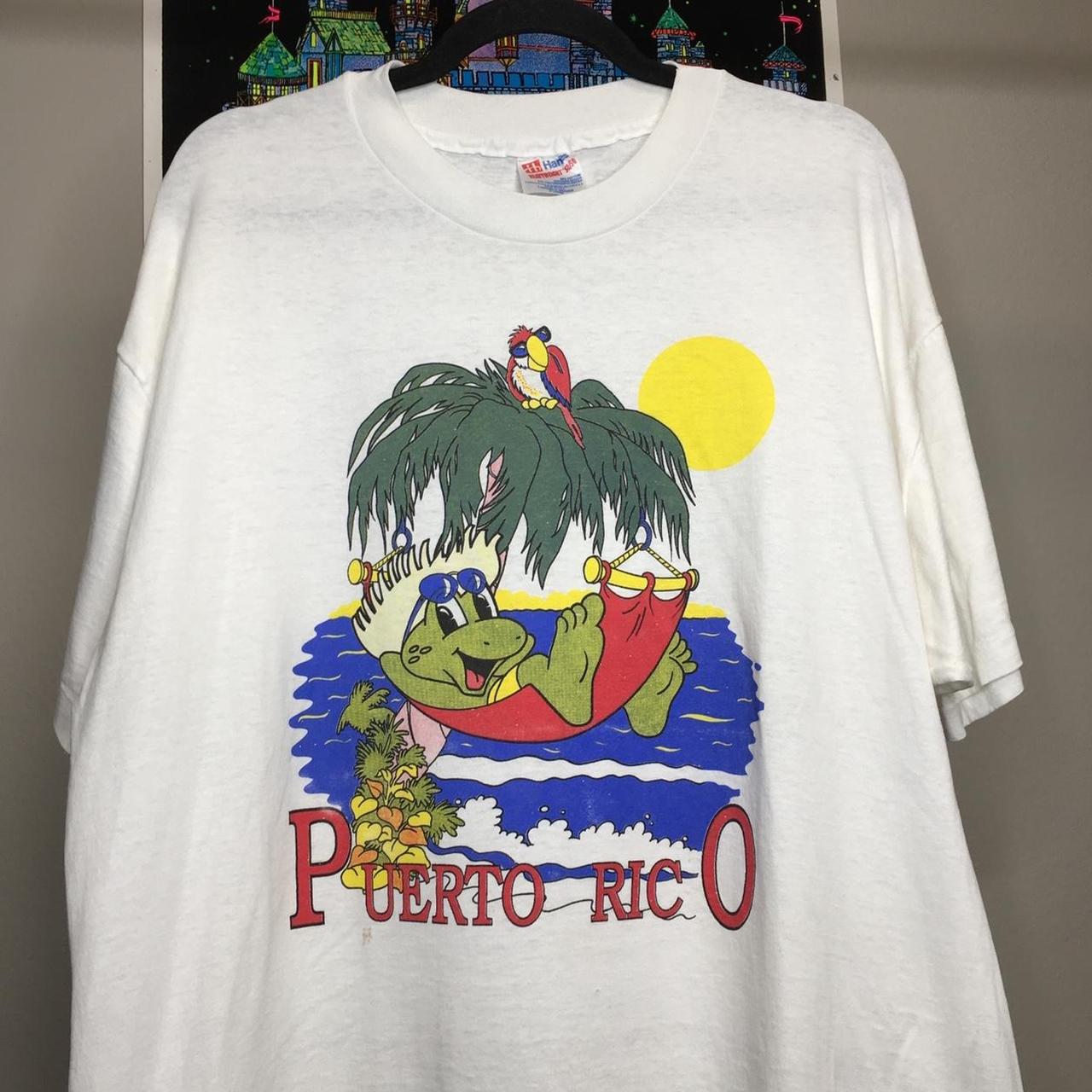 Vintage 90s Puerto Rico Turtle Shirt 🐢 90s Single... - Depop