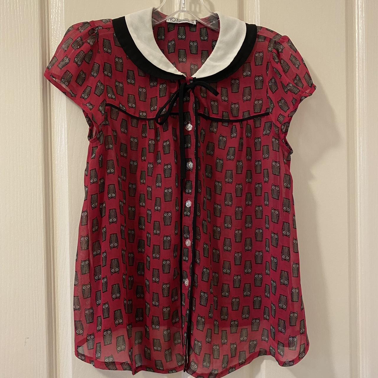 Vintage retro style blouse in excellent condition. | Depop