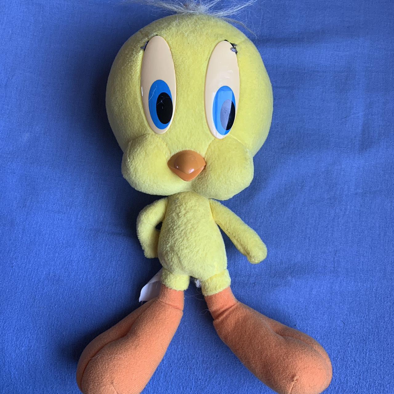 Vintage Retro Looney Tunes Tweety Pie Soft Toy Plush... - Depop