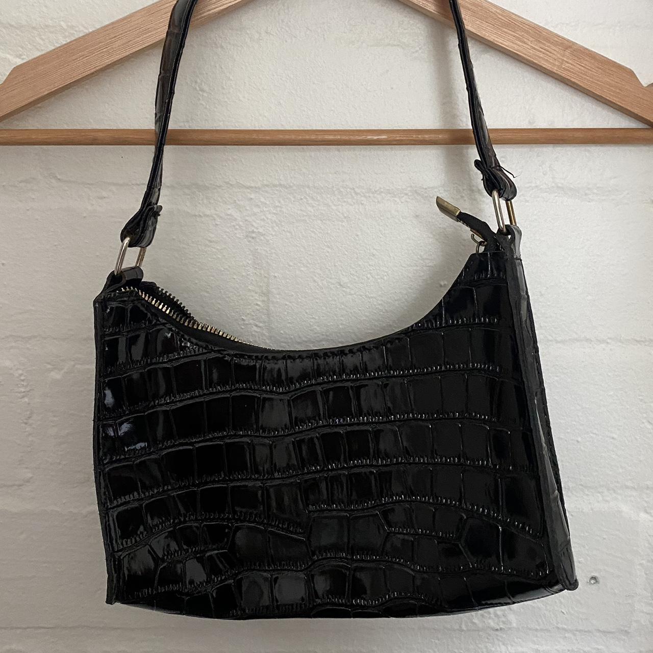 Unused glasson’s black snakeskin shoulder bag,... - Depop