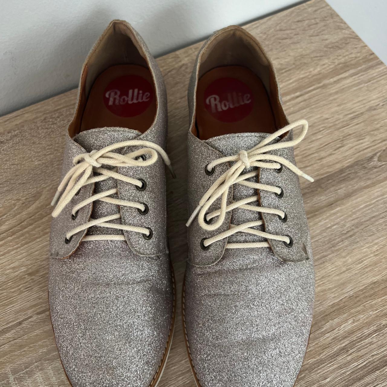 Rose gold / silver glitter rollie derby. Super... - Depop