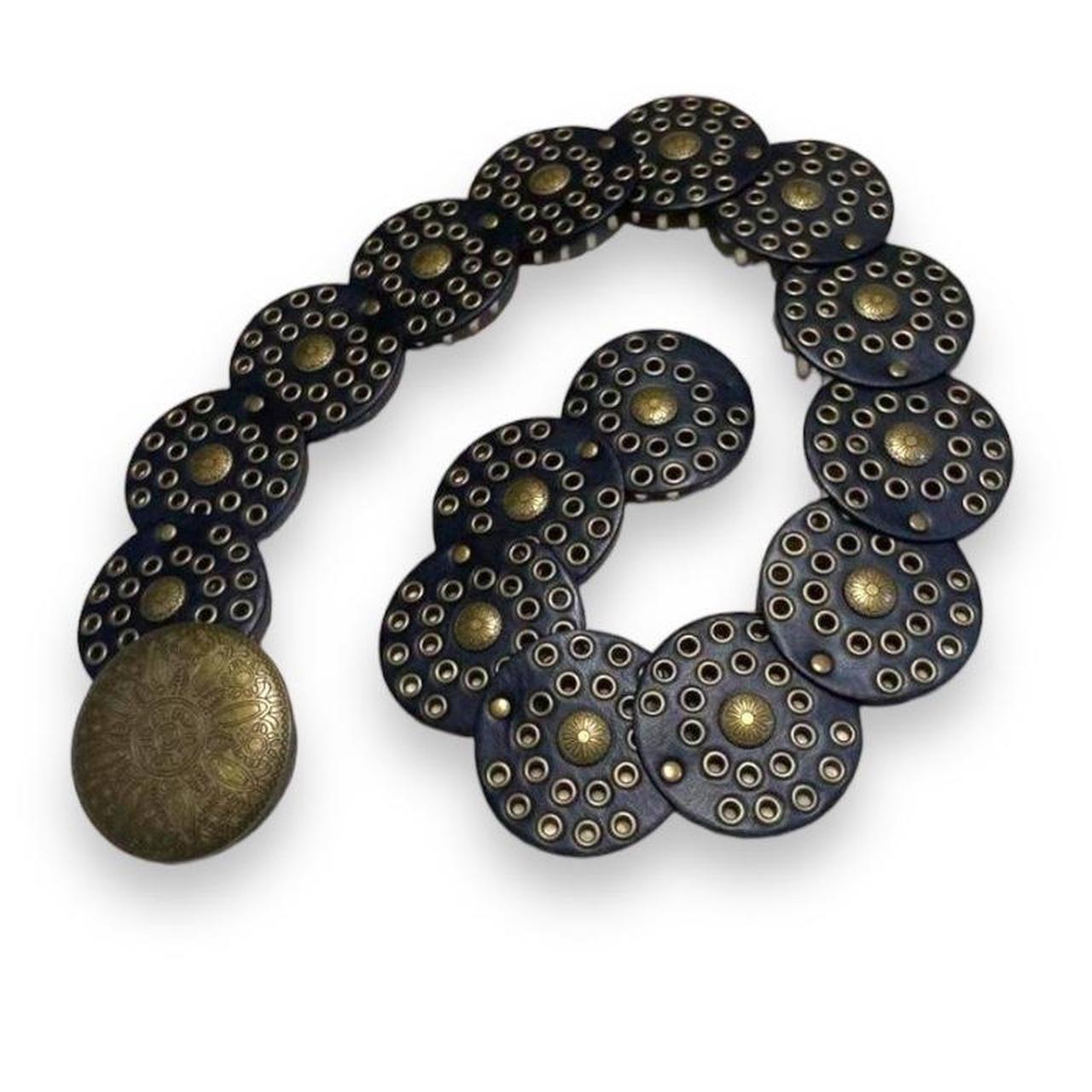 Vintage Boho Western Y2K Disc Circle Belt An... | Depop