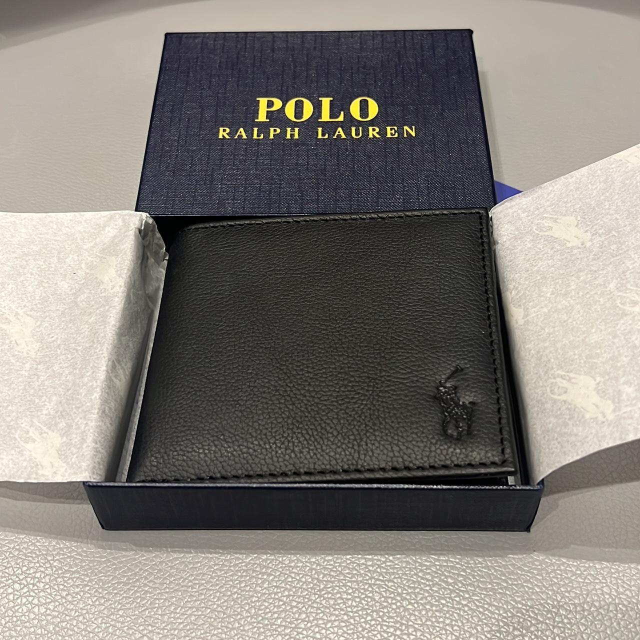 Polo Ralph Lauren Wallet Black Coin and card... - Depop