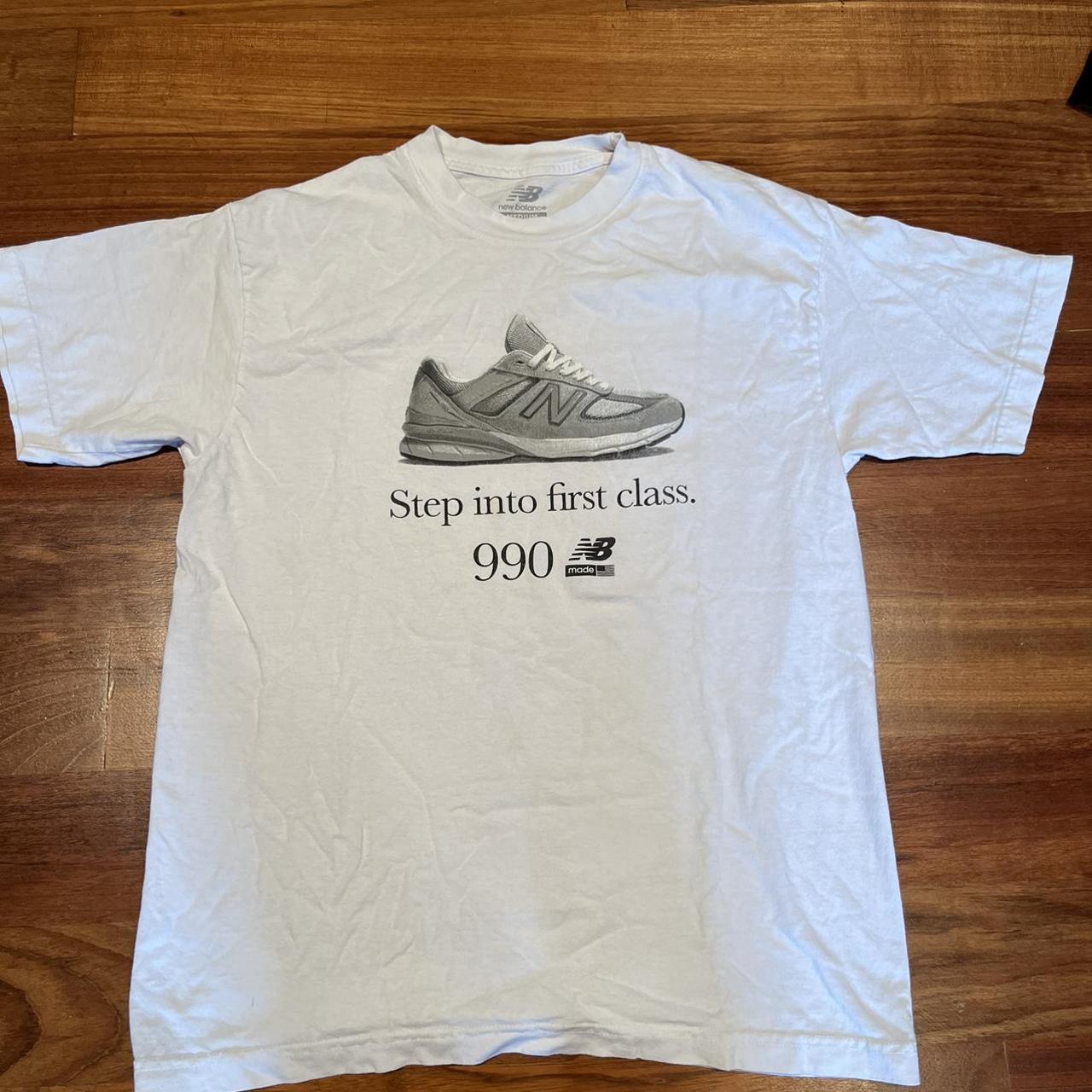 New Balance “Step into first class.” 990 t shirt,... - Depop