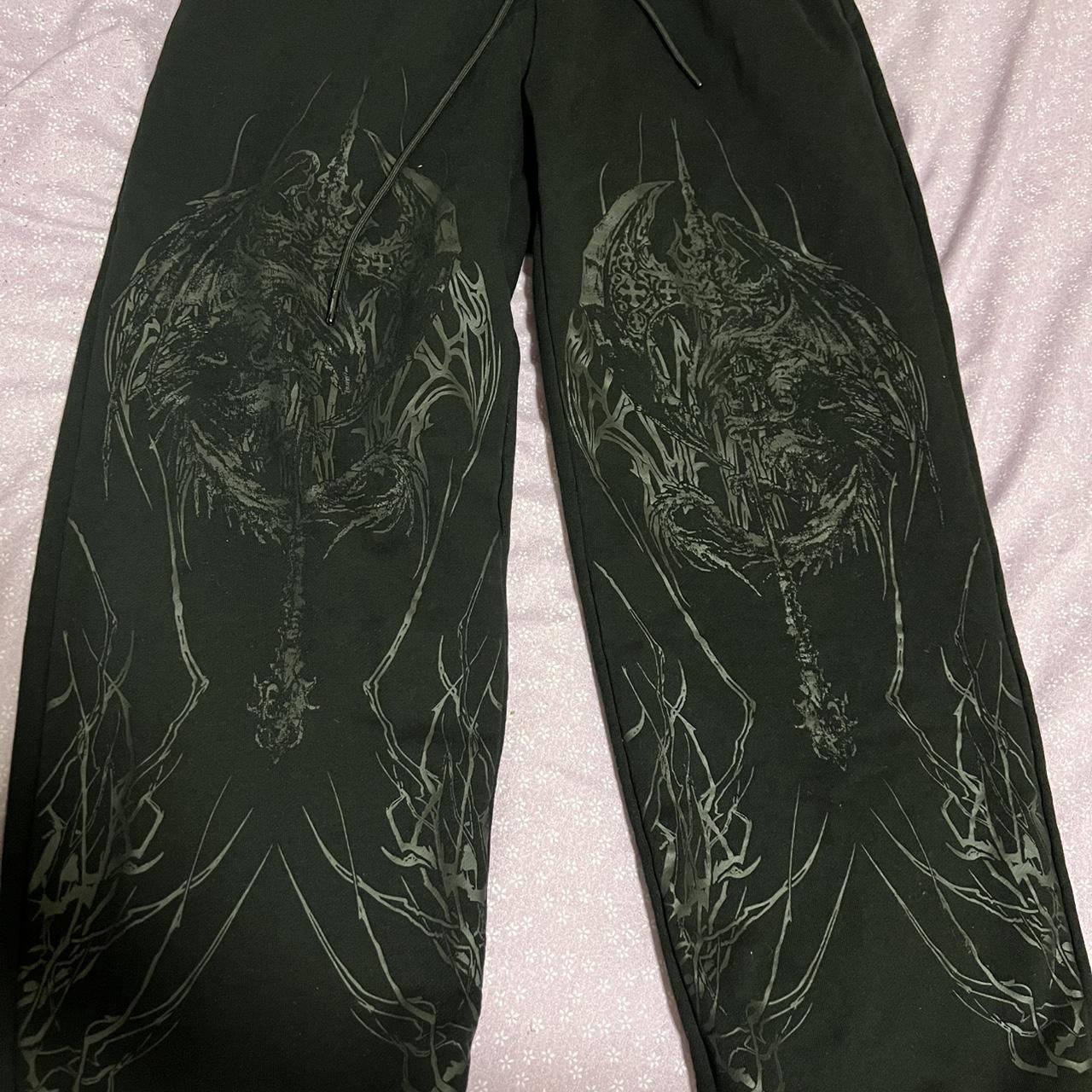 Dragon Soul Oversized Uncuffed Sweatpants Size... | Depop