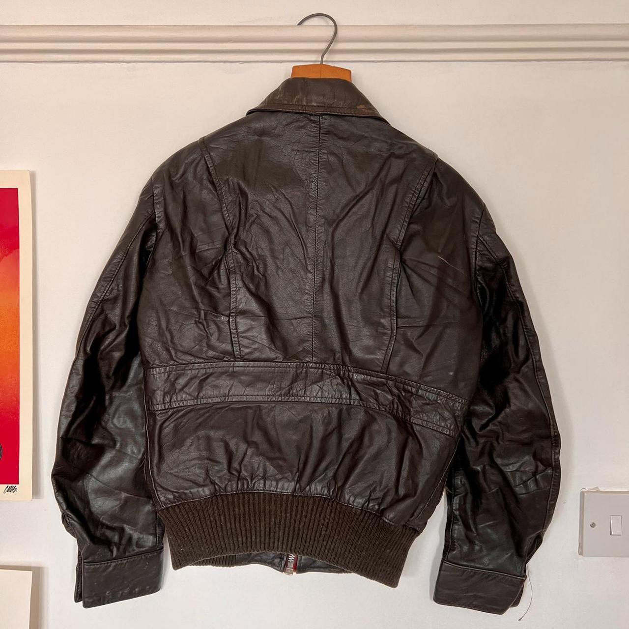 Vintage chocolate brown leather jacket. 🔥🔥🔥 Great... - Depop