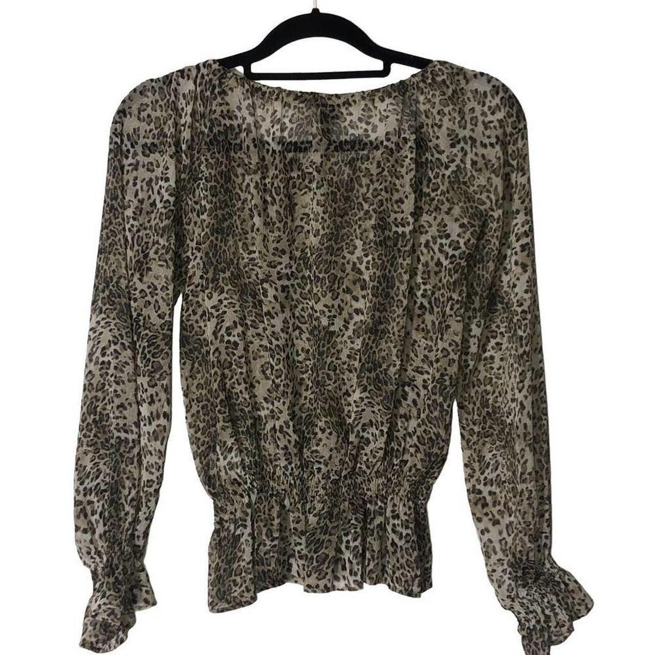 This Kay Celine Sarah Style Blouse Animal Print... - Depop