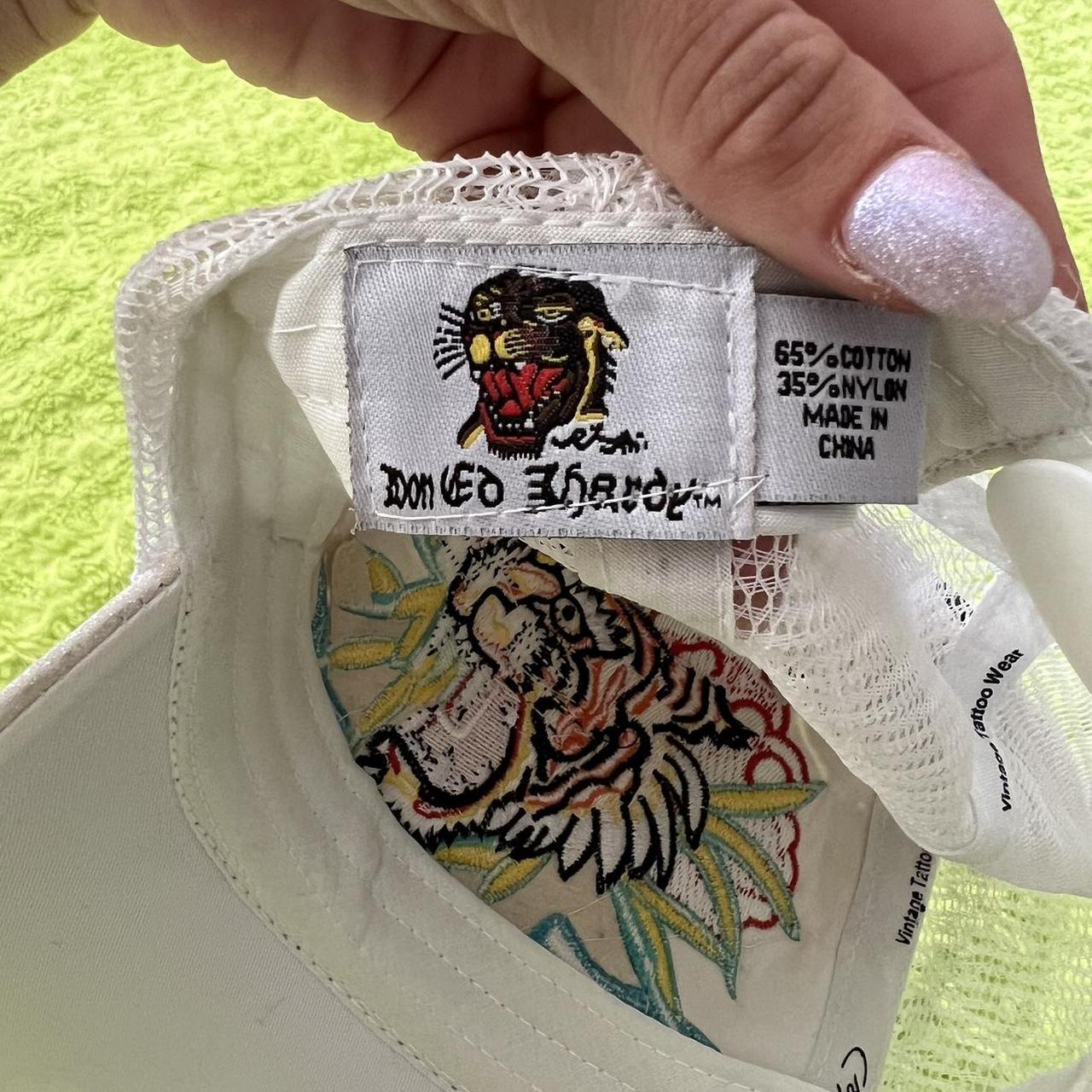 2000'S ED HARDY TRUCKER HAT! Bedazzled and sparkly... - Depop