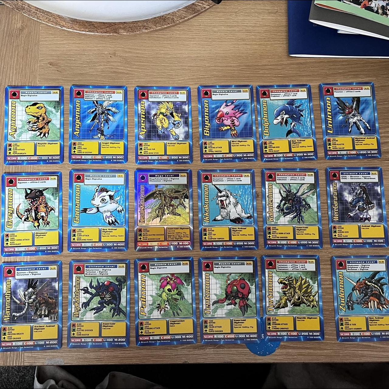 Digimon trading cards cards 1st edition 1999... - Depop
