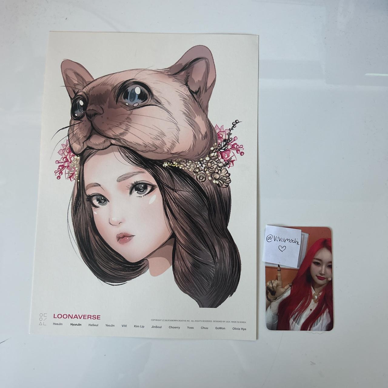 🎀Wts~Hyunjin Loonaverse mini poster • 🎀Has small... - Depop