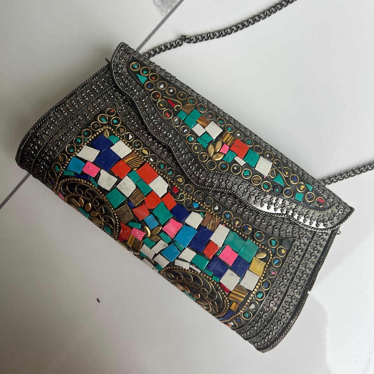 Gorgeous hand made rare indian cross body , made in... - Depop