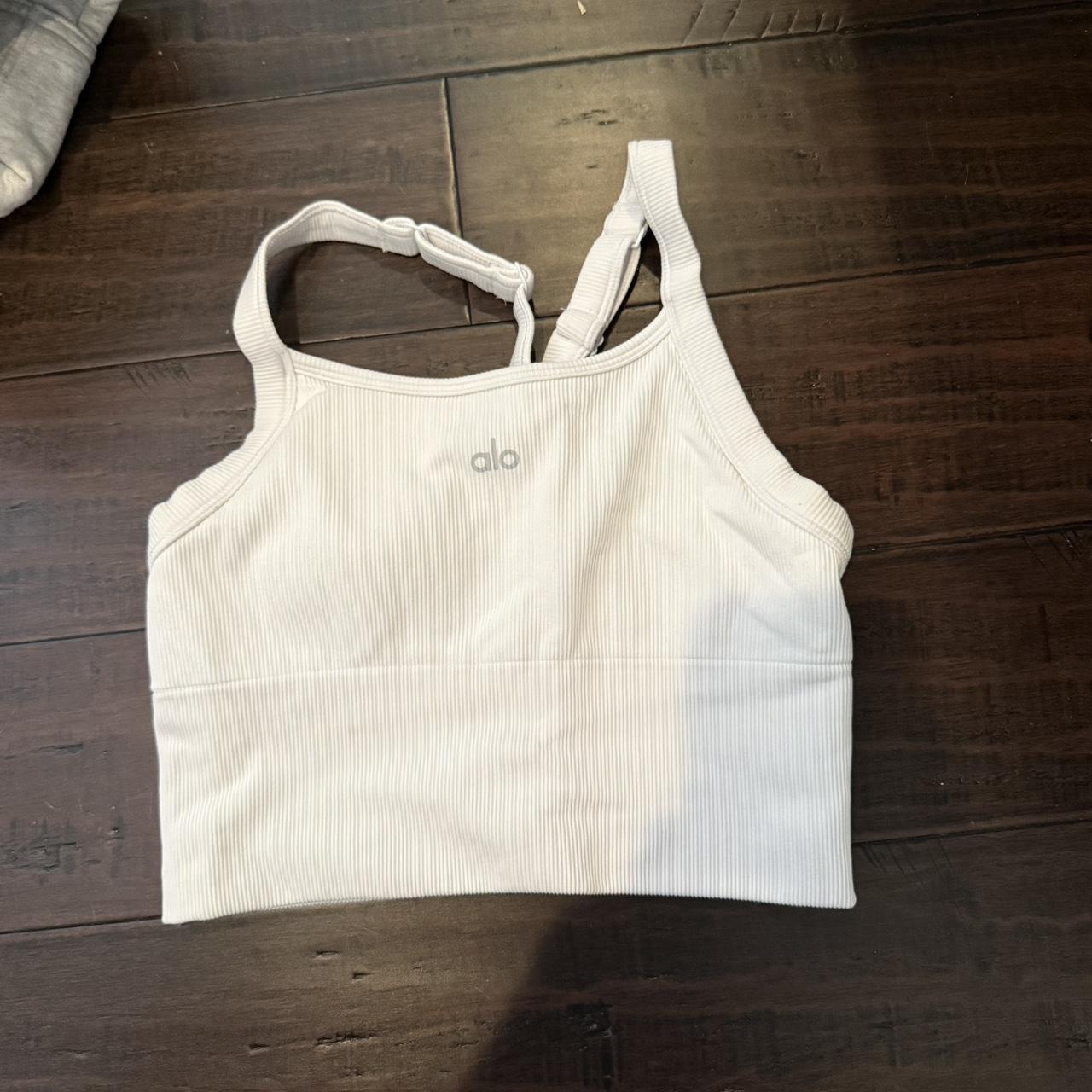 White alo tank in perfect condition | Depop