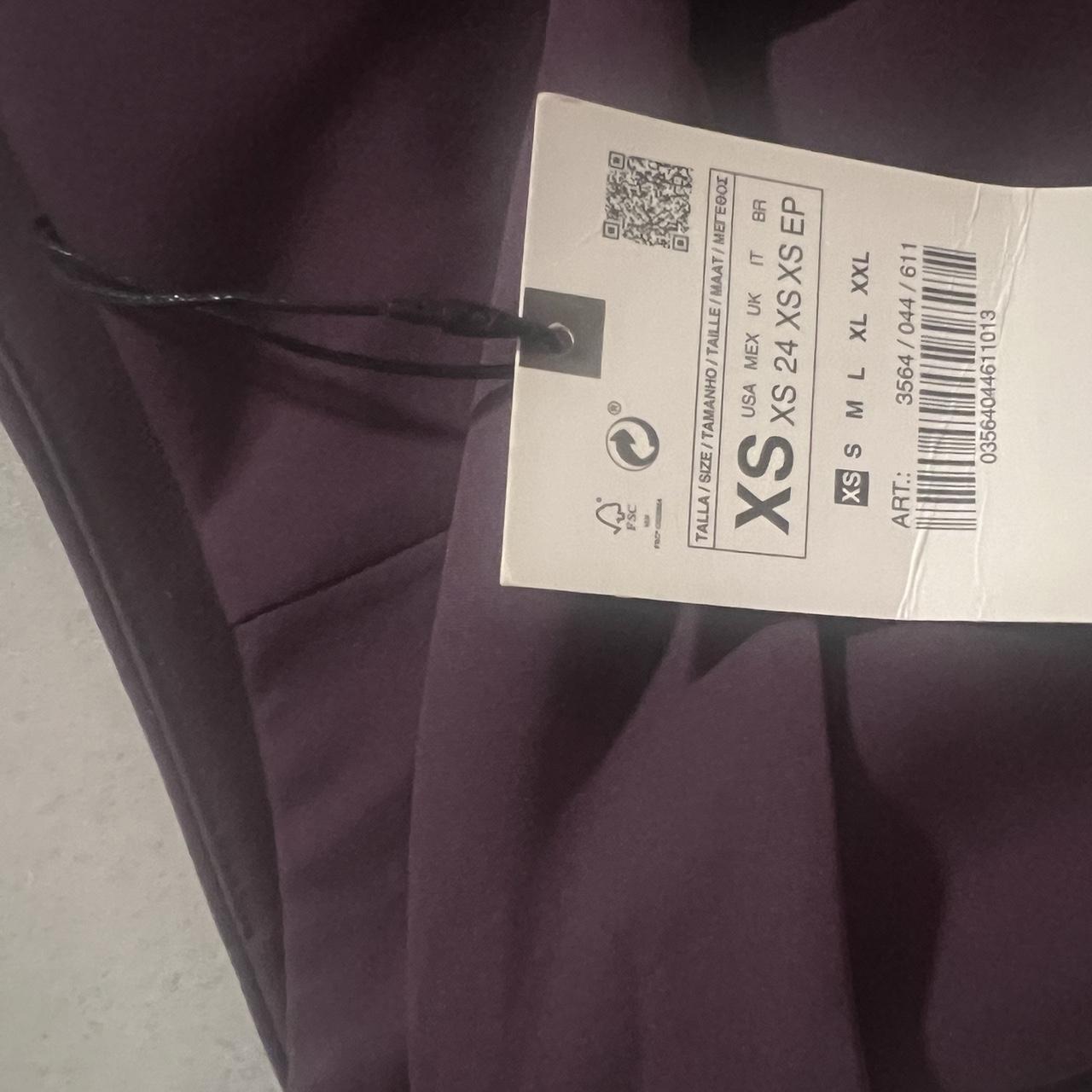 purple zara skirt new with tags never worn message... - Depop