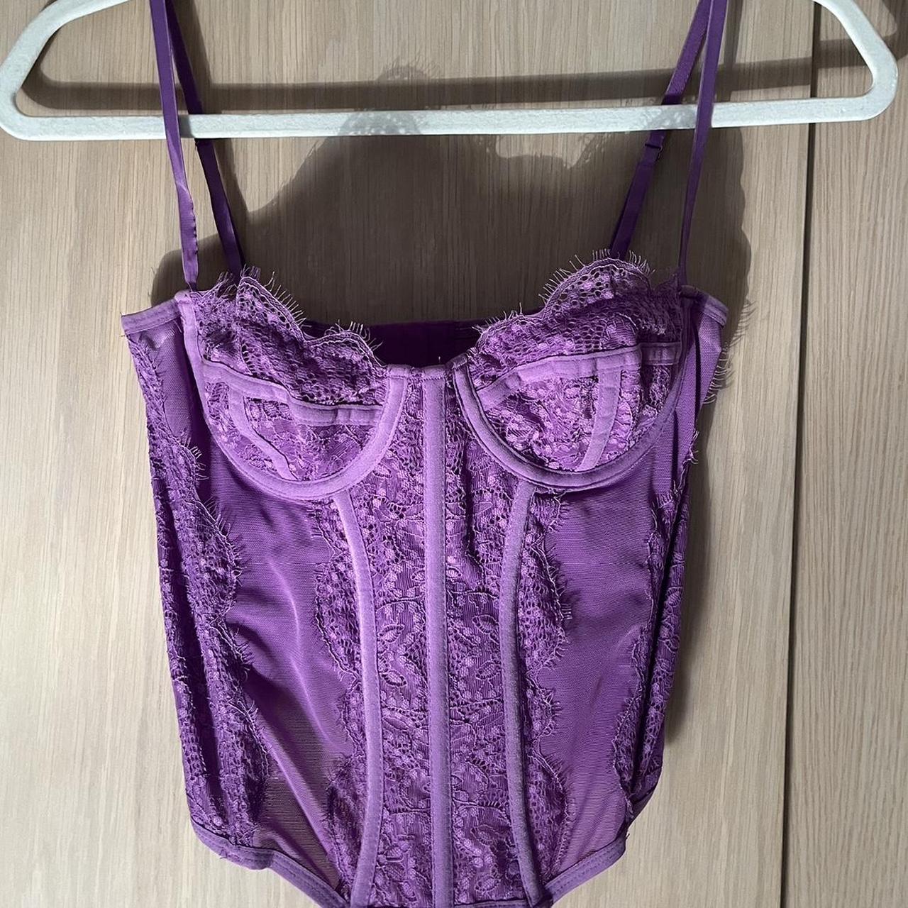 Urban Outfitters Women's Purple Corset | Depop