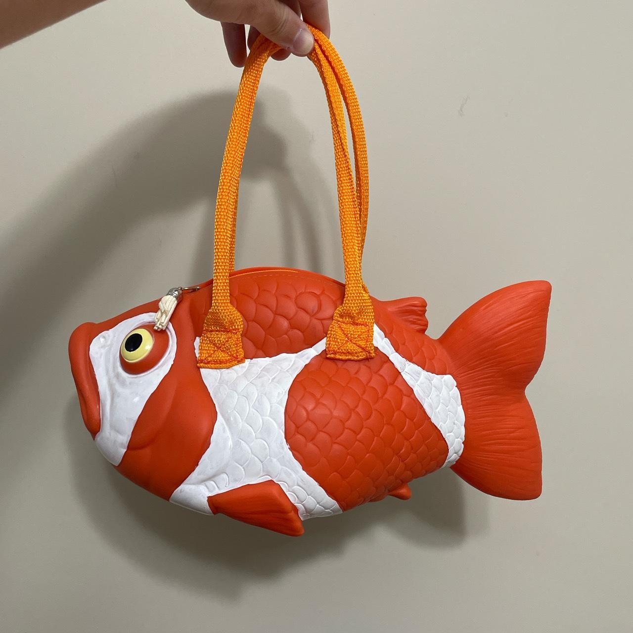Orange White Realistic Fish Purse #Purse #Realistic... - Depop