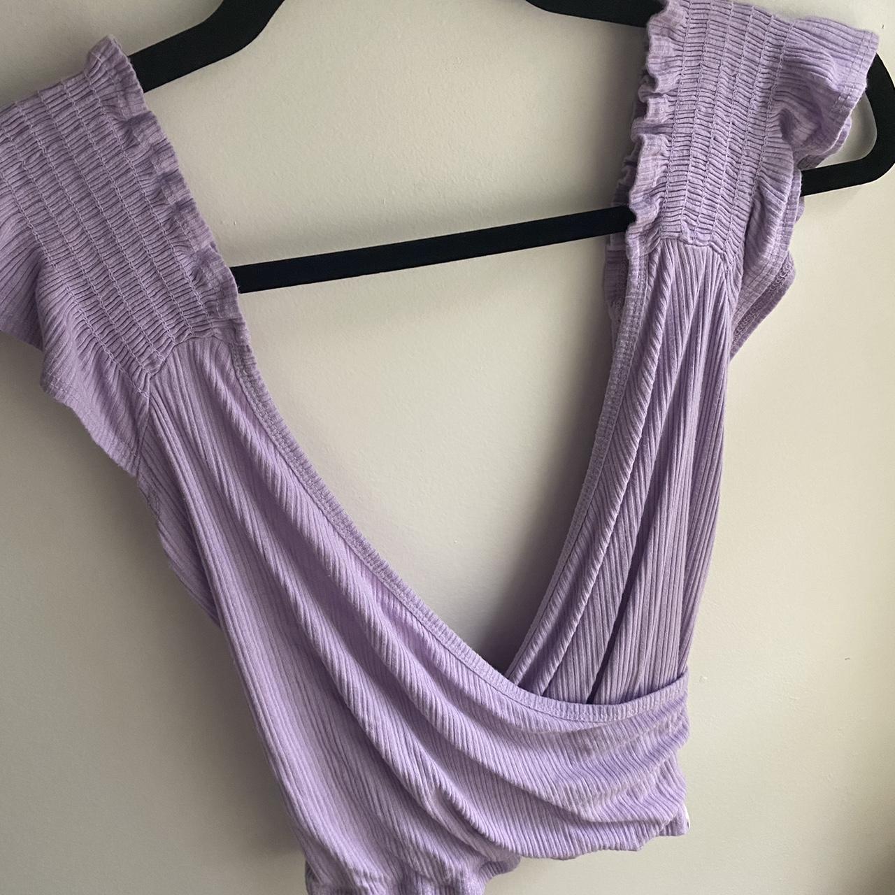 Billabong purple wrapped tank top - Depop
