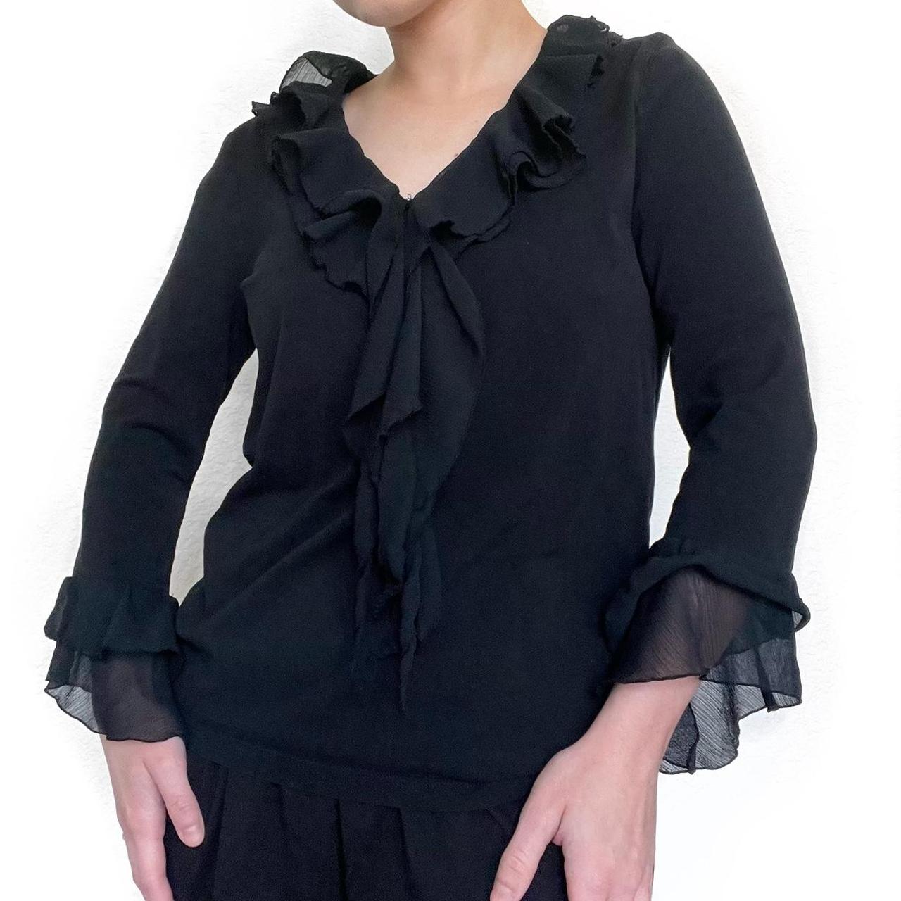 The dreamiest, black, whimsy goth blouse. 🧚🏿‍♀️This... - Depop