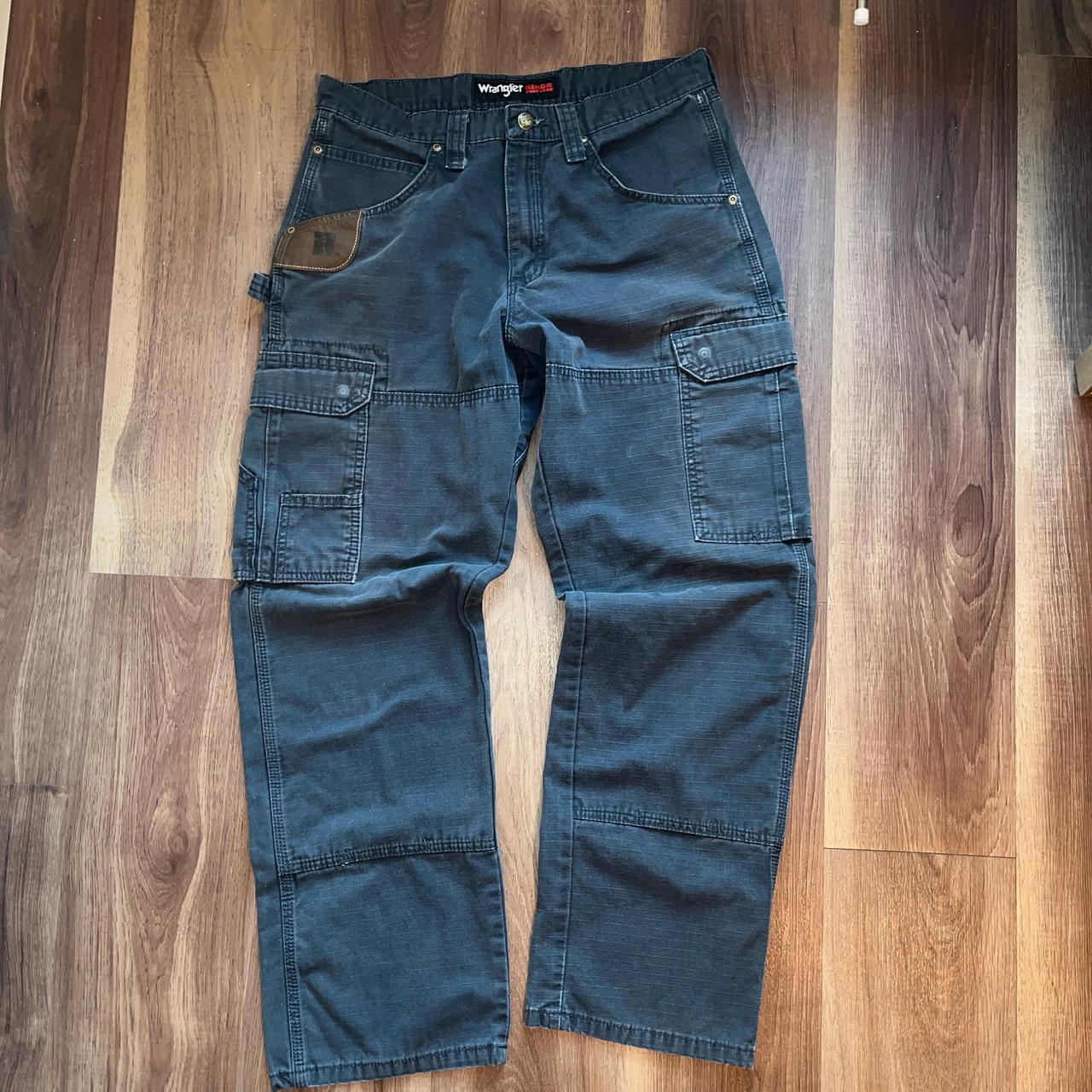 Wrangler Riggs workwear navy -Size 30x30 -Good... | Depop