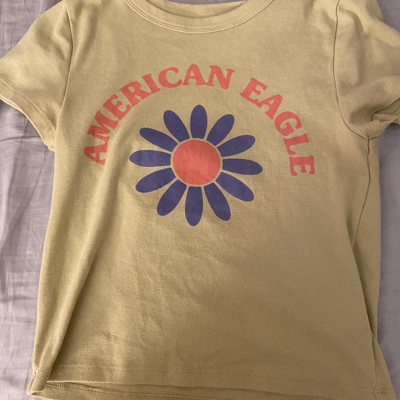 american eagle baby tee - Depop
