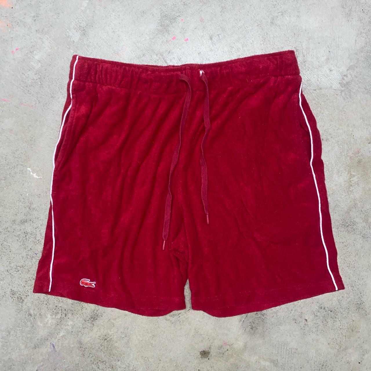 Lacoste Men's Red Shorts | Depop