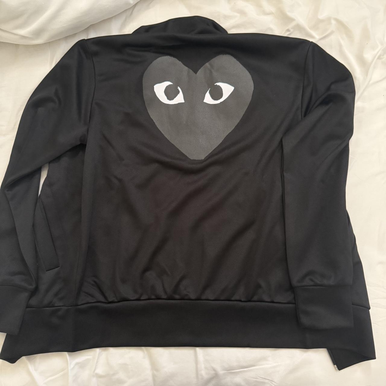 Cdg black jacket, size small, got it back in... - Depop