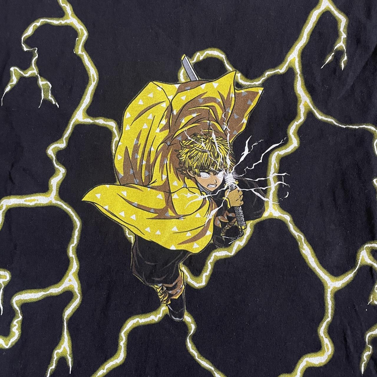 ⚡️ Platinum Baka Demon Slayer Zenitsu Anime Graphic... - Depop
